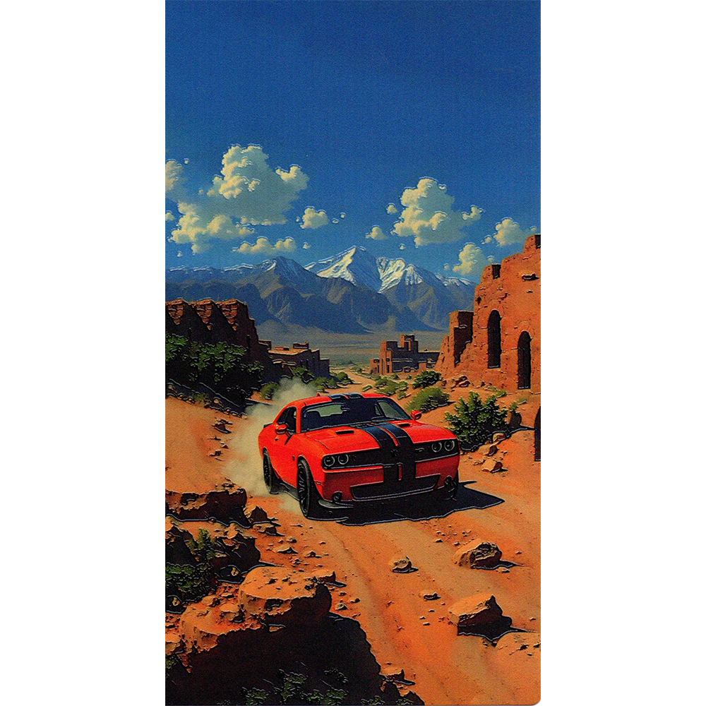 Dodge Charger Desert Mobile Skin/Wrap - WrapAura